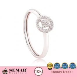 Cincin Emas Spring Sunlight White Gold 10K Semar Nusantara